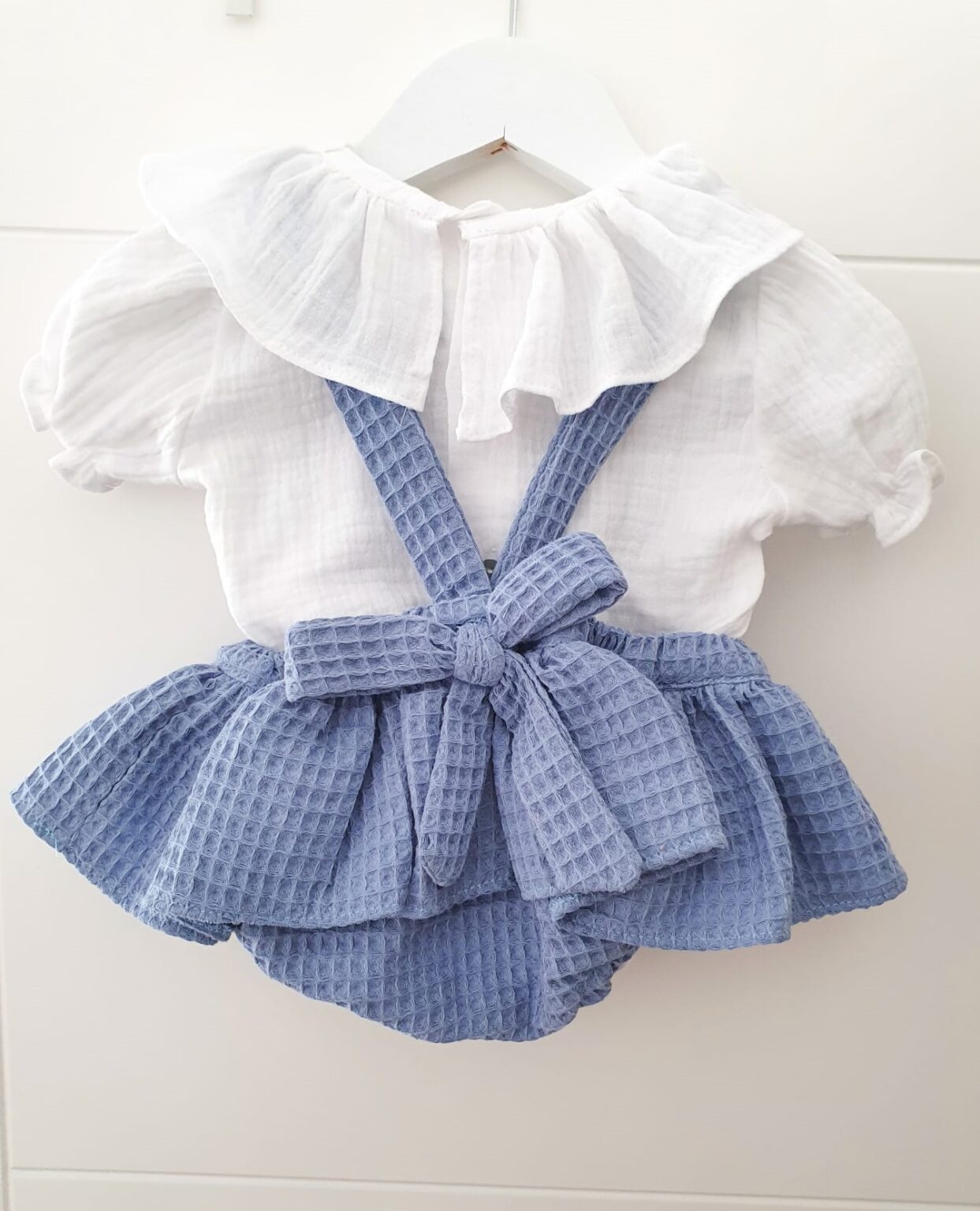 Petito lazo gofre azul pastel - Petit Poussin